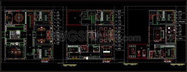 216. Functional layout plans of apartments ranging from 300m2 to 450m2