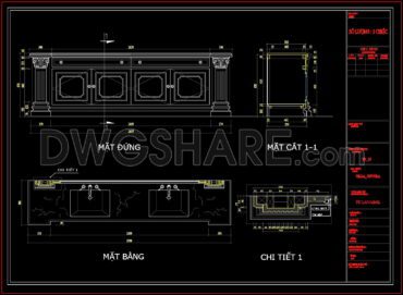 218. Detailed CAD drawings of the bathroom vanity cabinet for a ...