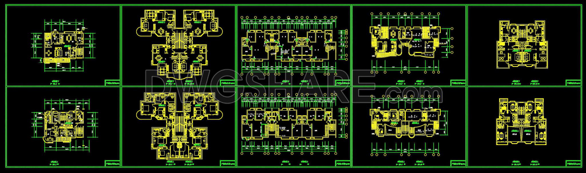 221. Functional layout plans of 85m2 apartments