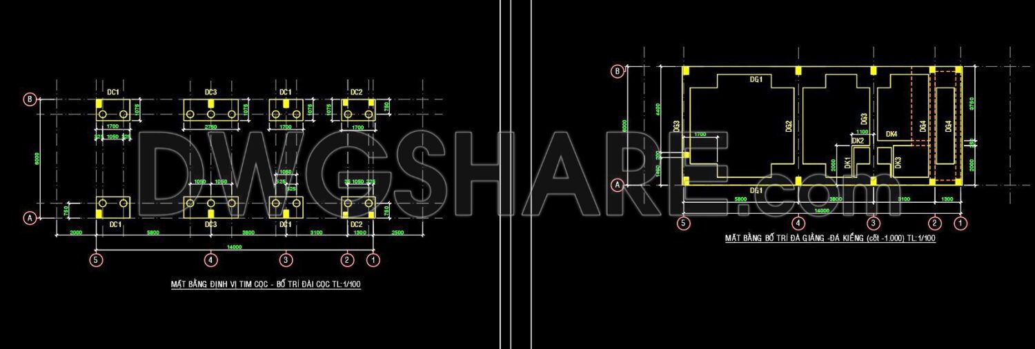 223. Structural Drawings Of 3-Story House A Complete Project 6m x 14m ...