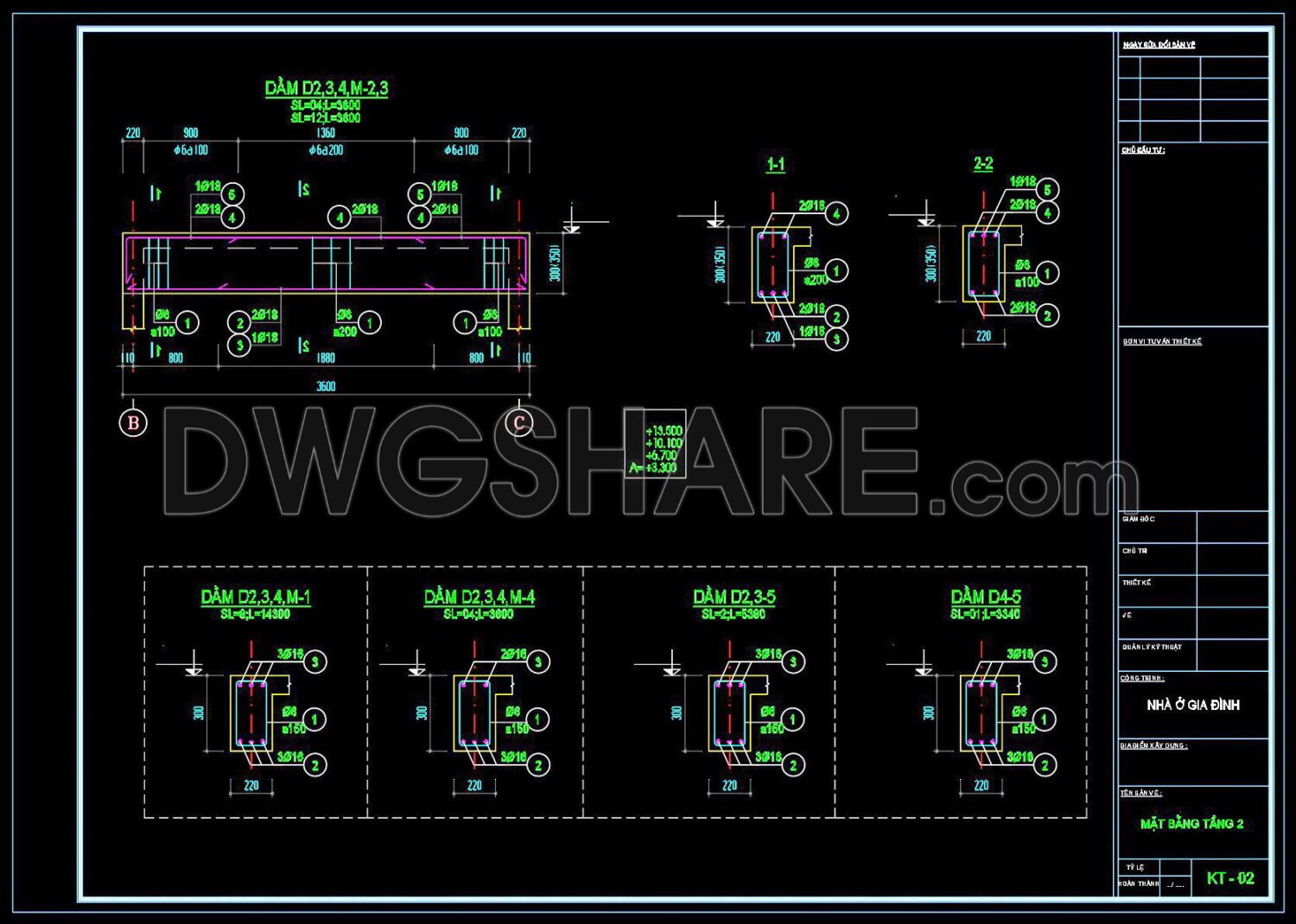 247. Structural Drawings Of 4-Story House A Complete Project 3.6m x 14 ...