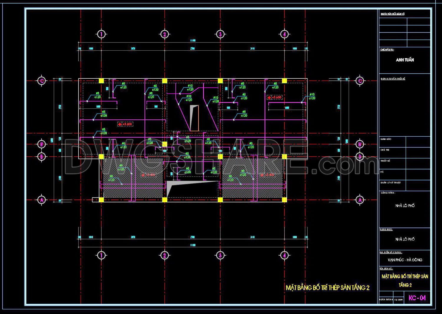 248. Structural Drawings Of 3-Story House A Complete Project 6m x 10.6m ...