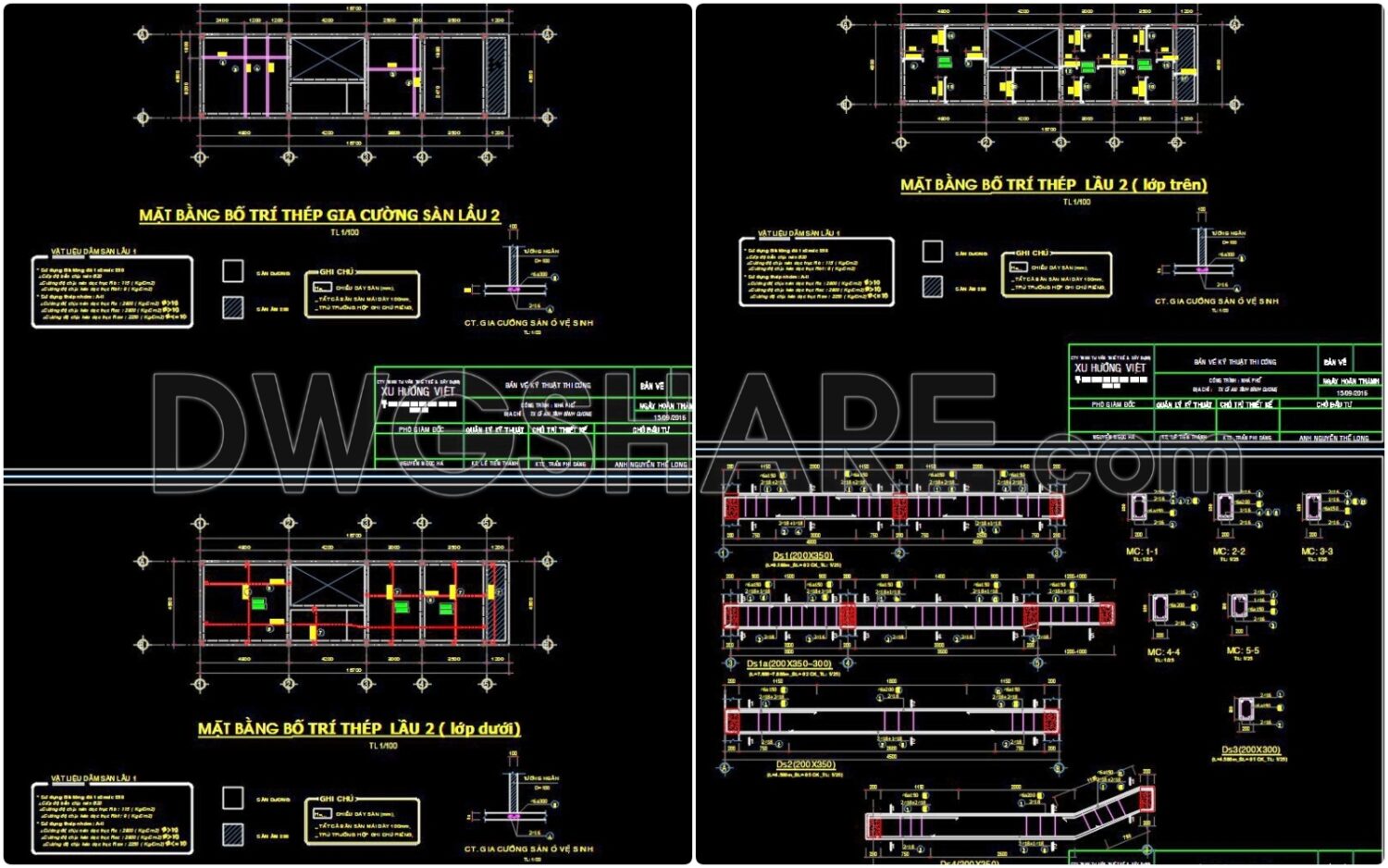 249. Structural Drawings Of 3-Story House A Complete Project 4.5m x 15 ...