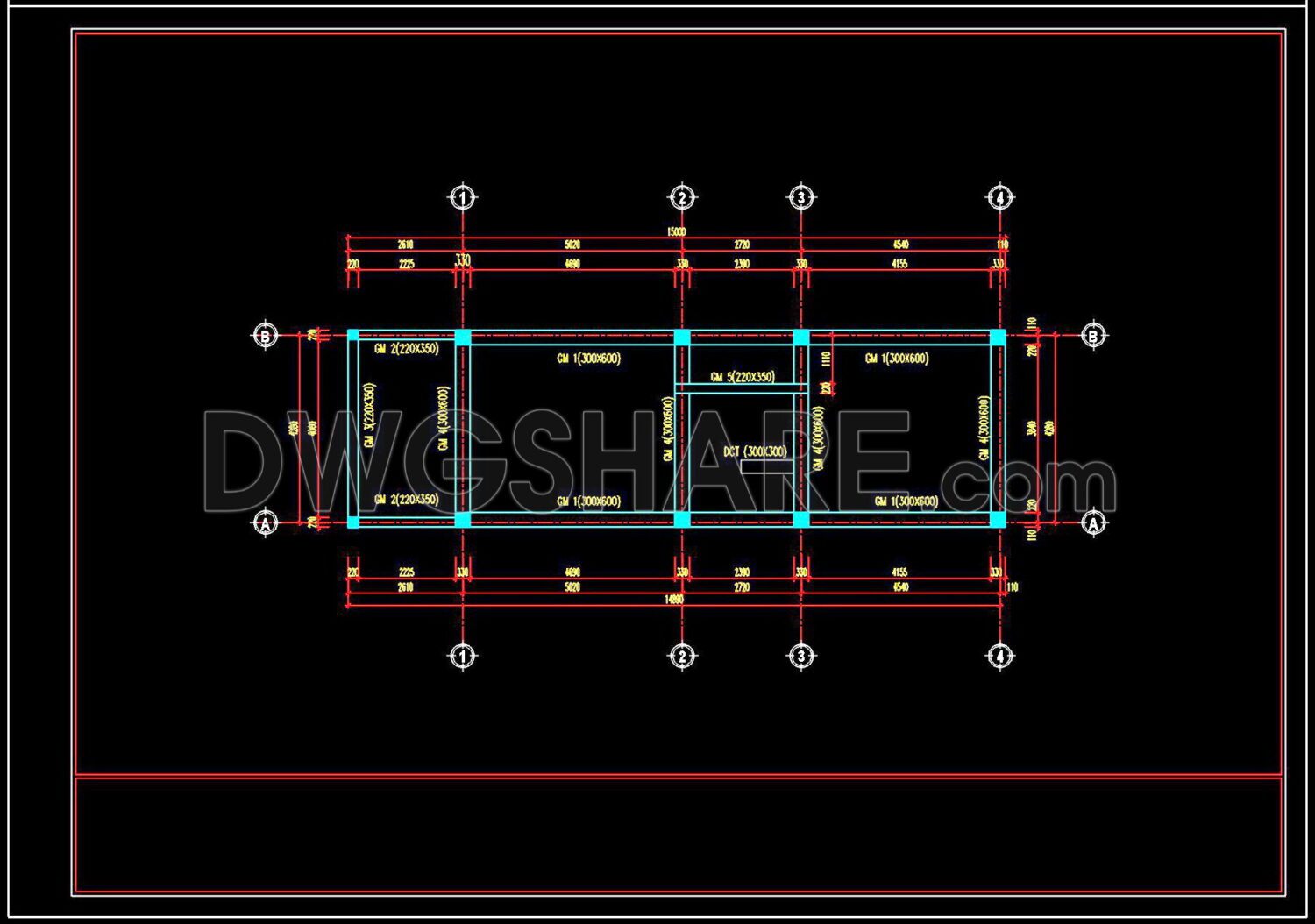 250. Structural Drawings Of 1-Story House A Complete Project 4.5m x 15m ...
