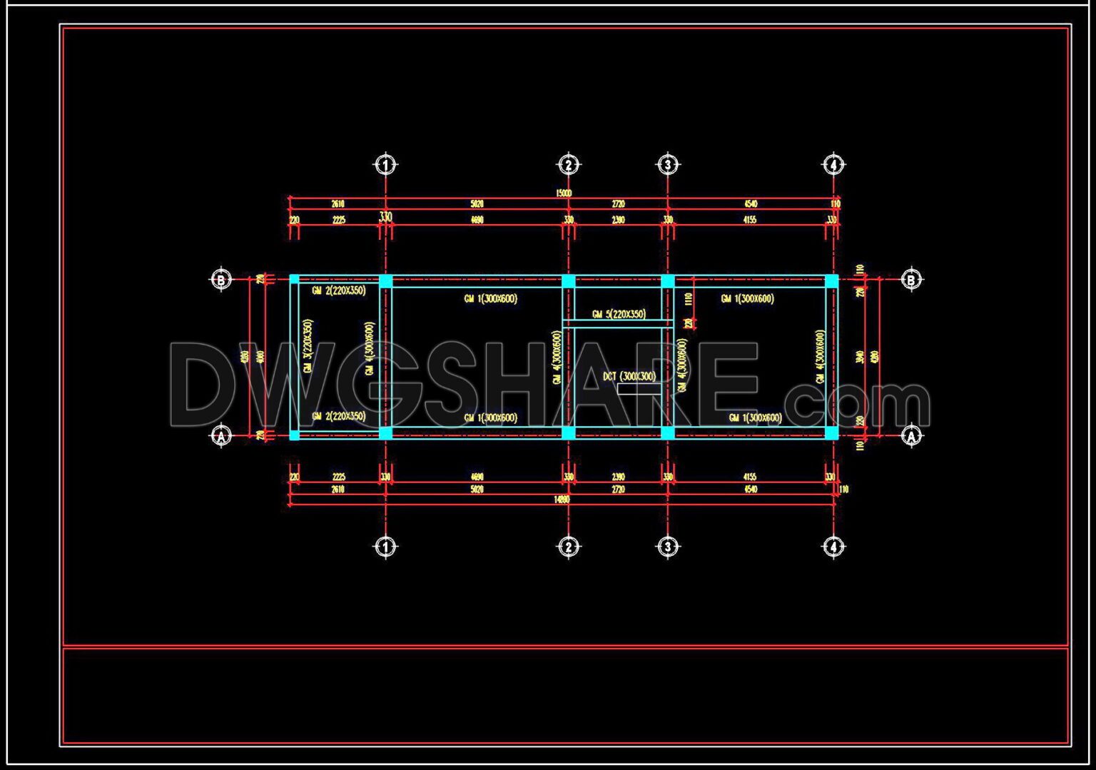 250. Structural Drawings Of 1-Story House A Complete Project 4.5m x 15m ...
