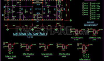 Laboratory Building Block Design Plan AutoCAD File DWG