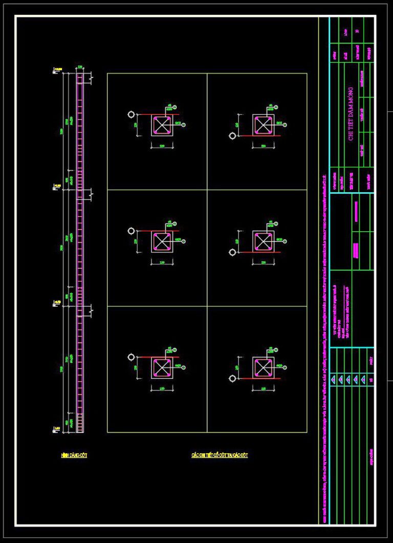 252. Structural Drawings Of 3-Story House A Complete Project 4.5m x 15m ...