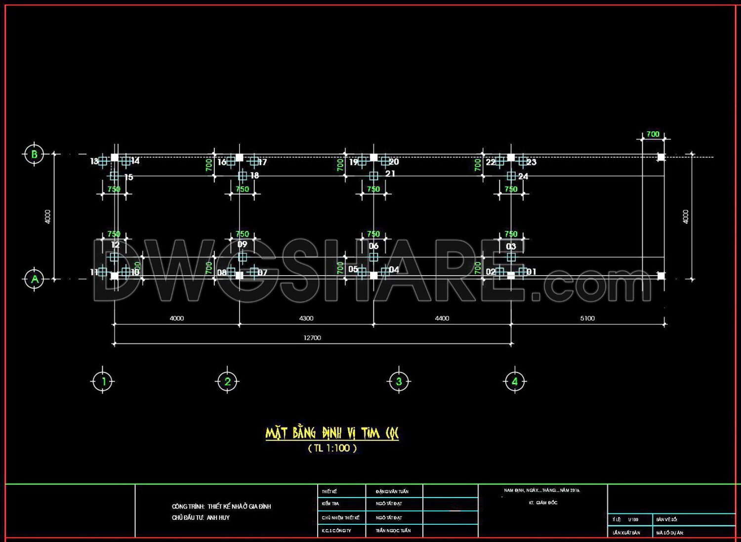 253. Structural Drawings Of 2-Story House A Complete Project 4m x 16.7m ...