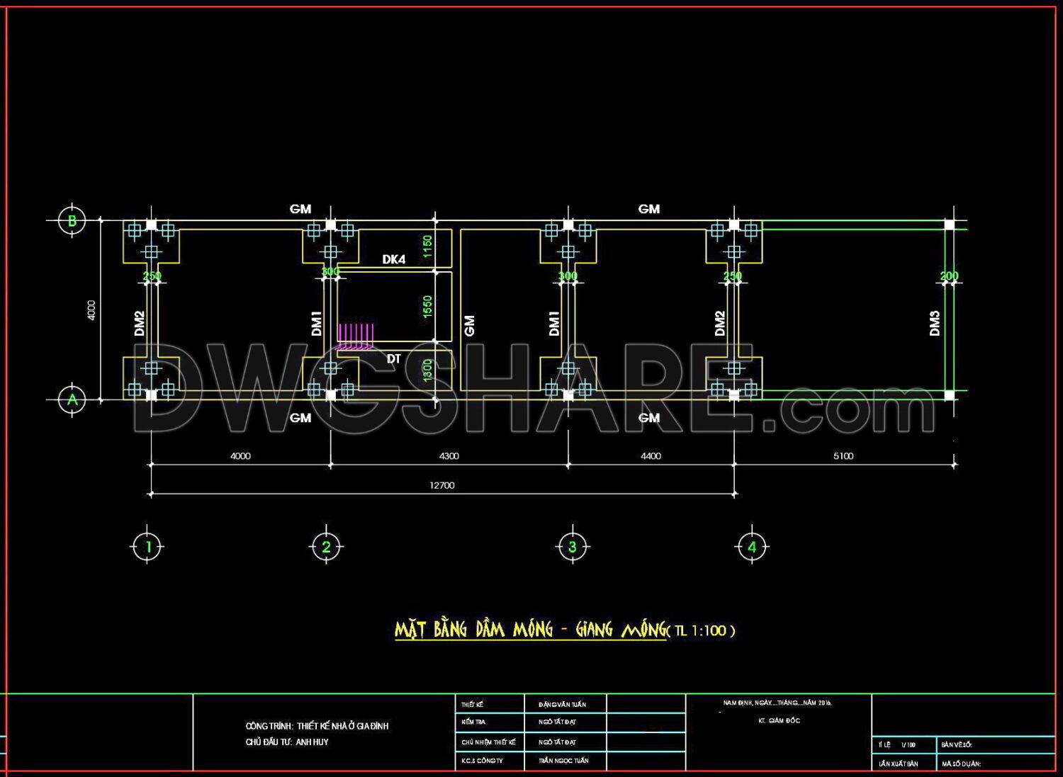 253. Structural Drawings Of 2-Story House A Complete Project 4m x 16.7m ...