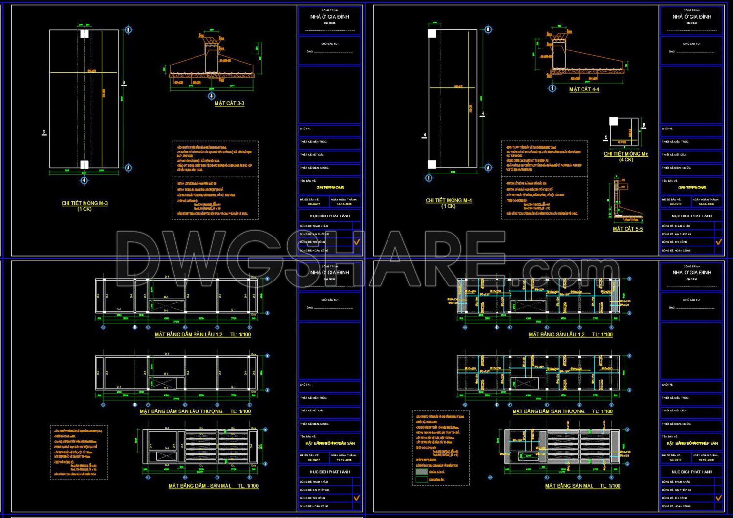 255. Structural Drawings Of 3-Story House A Complete Project 4m x 17m ...