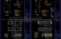 164.Autocad drawing of the roof gutter drainage detail available for ...