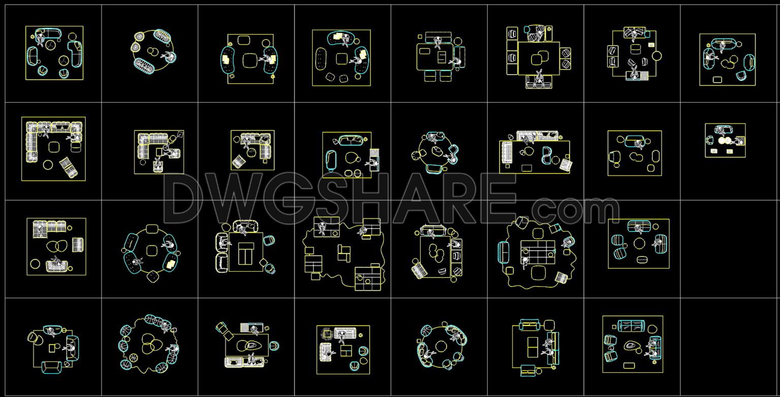 291. Free download the modern French Ligne Roset sofa CAD block library ...