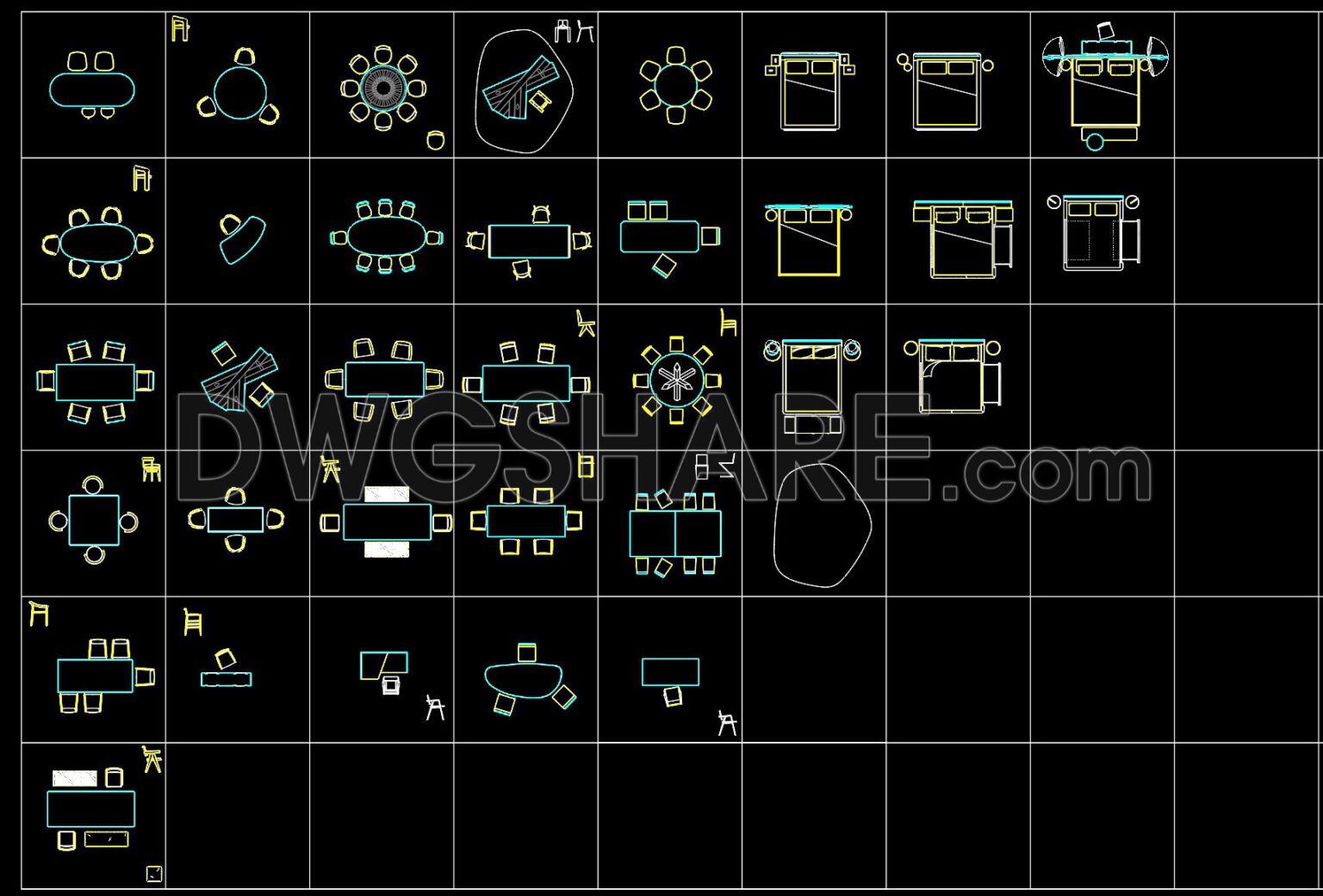 295. Free download the modern Italian Cassina Dining tables and beds ...