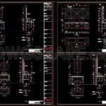 297. CAD drawings of the technical details of residential bathroom ...