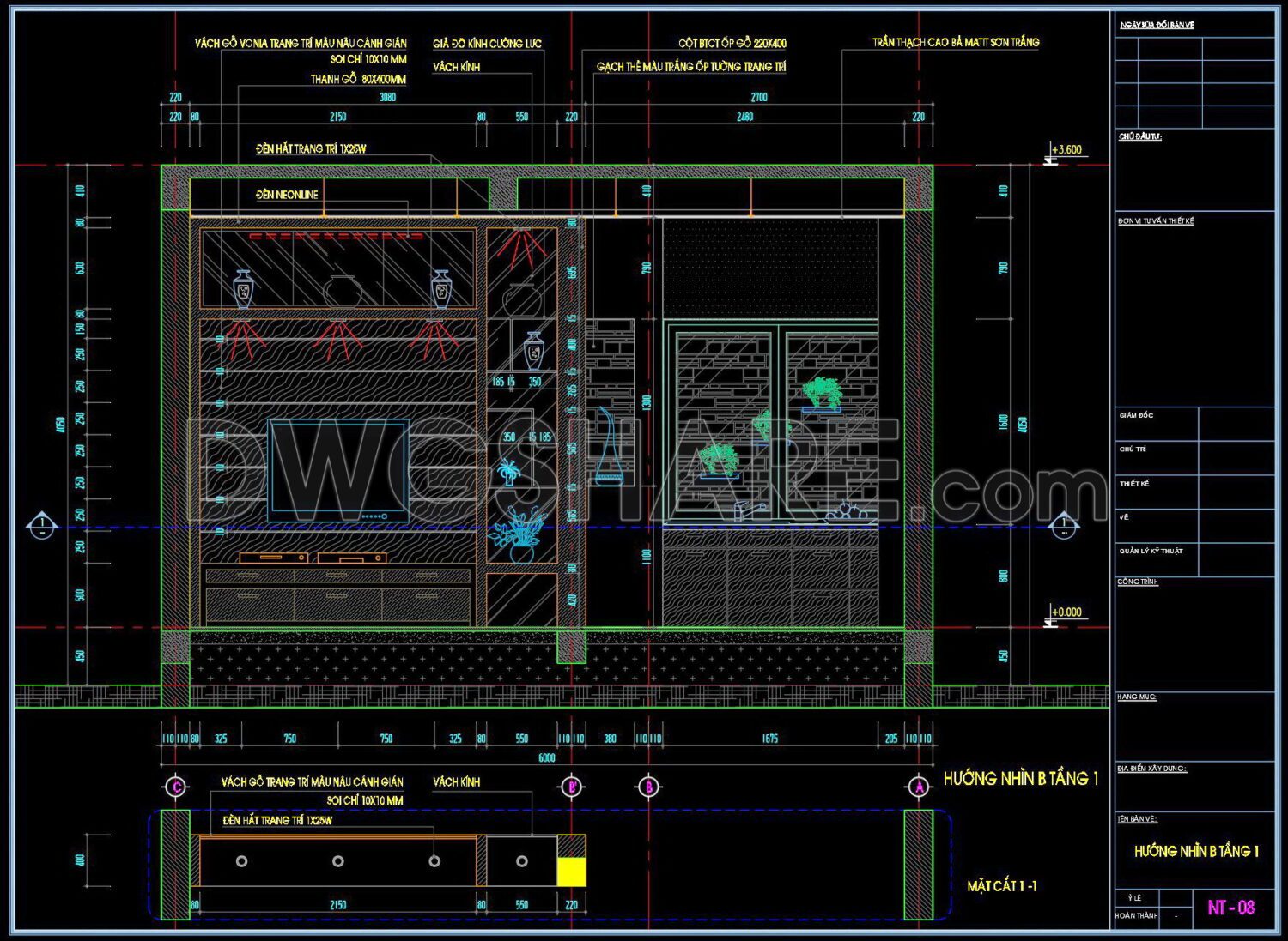 303. Detailed architectural CAD drawings of vertical facade wall ...