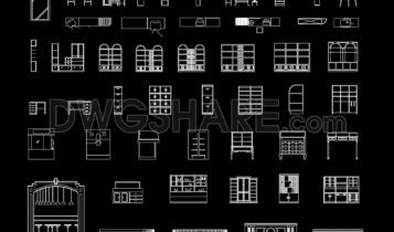 304. Free download bar furniture CAD blocks