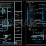 304. Detailed architectural CAD drawings of the balcony, railing, and ...