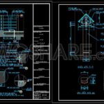 304. Detailed architectural CAD drawings of the balcony, railing, and ...