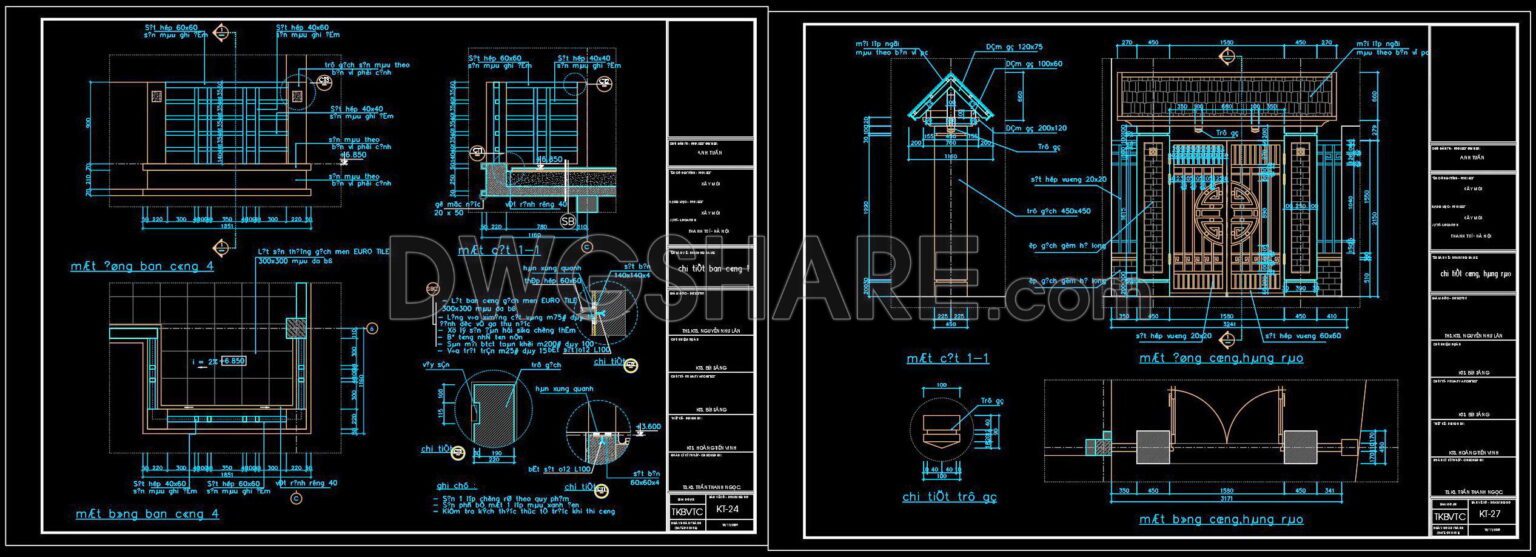 304. Detailed architectural CAD drawings of the balcony, railing, and ...