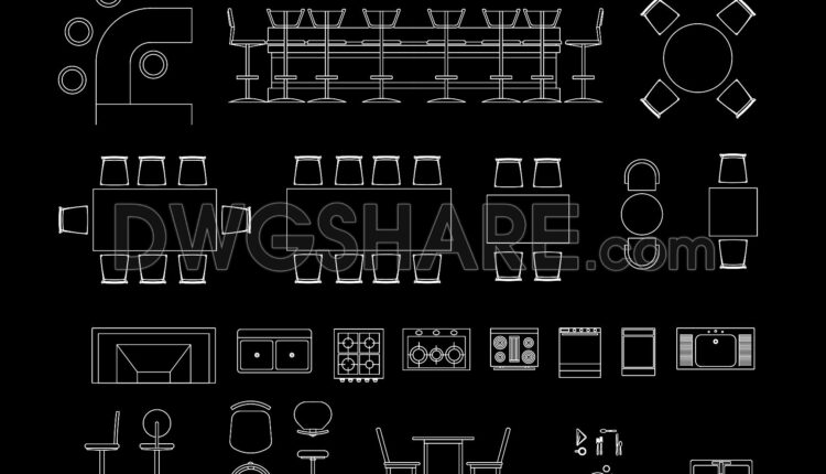 304. Free download bar furniture CAD blocks - Free Cad Blocks, download ...