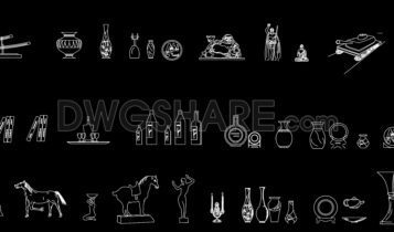 81.Display Cabinets Cad Blocks free download