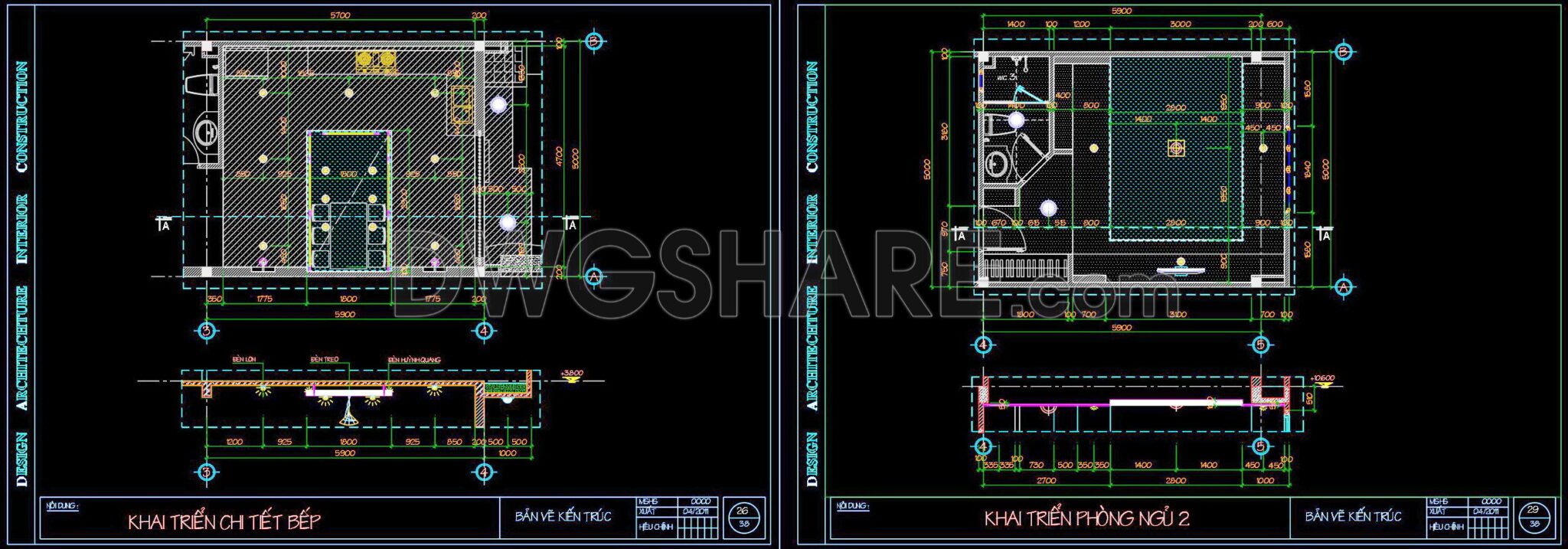 306. CAD drawings of elevations and detailed ceiling lighting for a ...