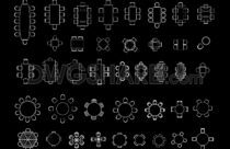 132. Free CAD Drawing Modern Dining Table Design