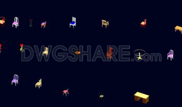 Chair Archives - Free Cad Blocks, download DWG models for architects ...
