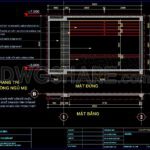 313. Detailed architectural CAD drawings of vertical facade wall ...