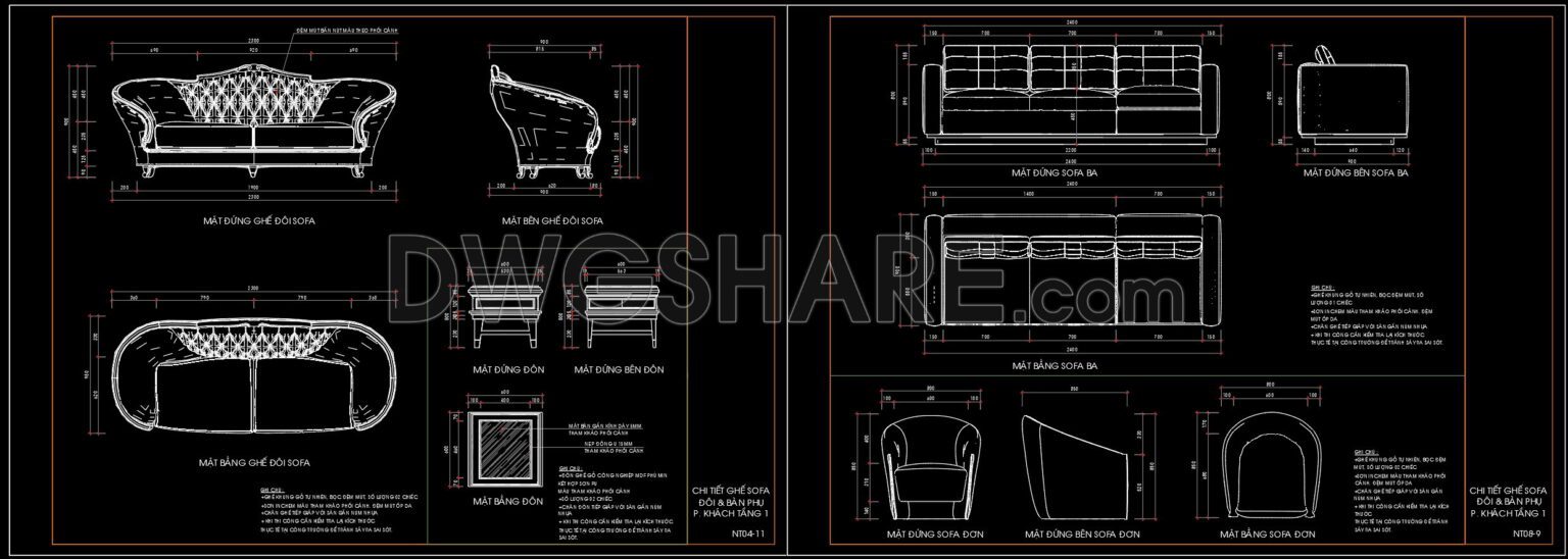 316. Free Download CAD drawings of the technical details of various ...