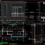 318. Detailed architectural CAD drawings of the balcony, railing, and ...