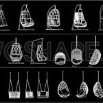 318. Latest super full hanging chair, swing chair, rocking chair CAD ...