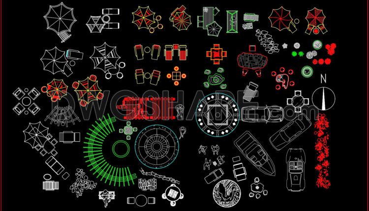 319. Free Download of CAD Blocks for Outdoor Furniture - Free Cad ...