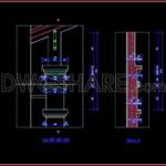 320. Detailed architectural CAD drawings of the facade, balcony ...