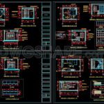 321. CAD Drawings of Elevation Details for Interior Wall Finishes in ...