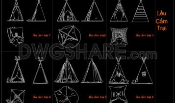 26.Circular Stadium Layout and Section CAD