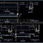 324. Detailed architectural CAD drawings of the balcony, railing of the ...