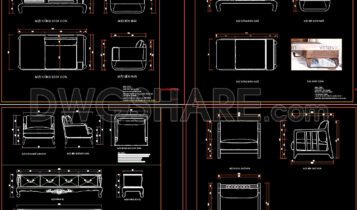 72.Typical Section of Counter Top Wash Basin CAD Drawing DWG