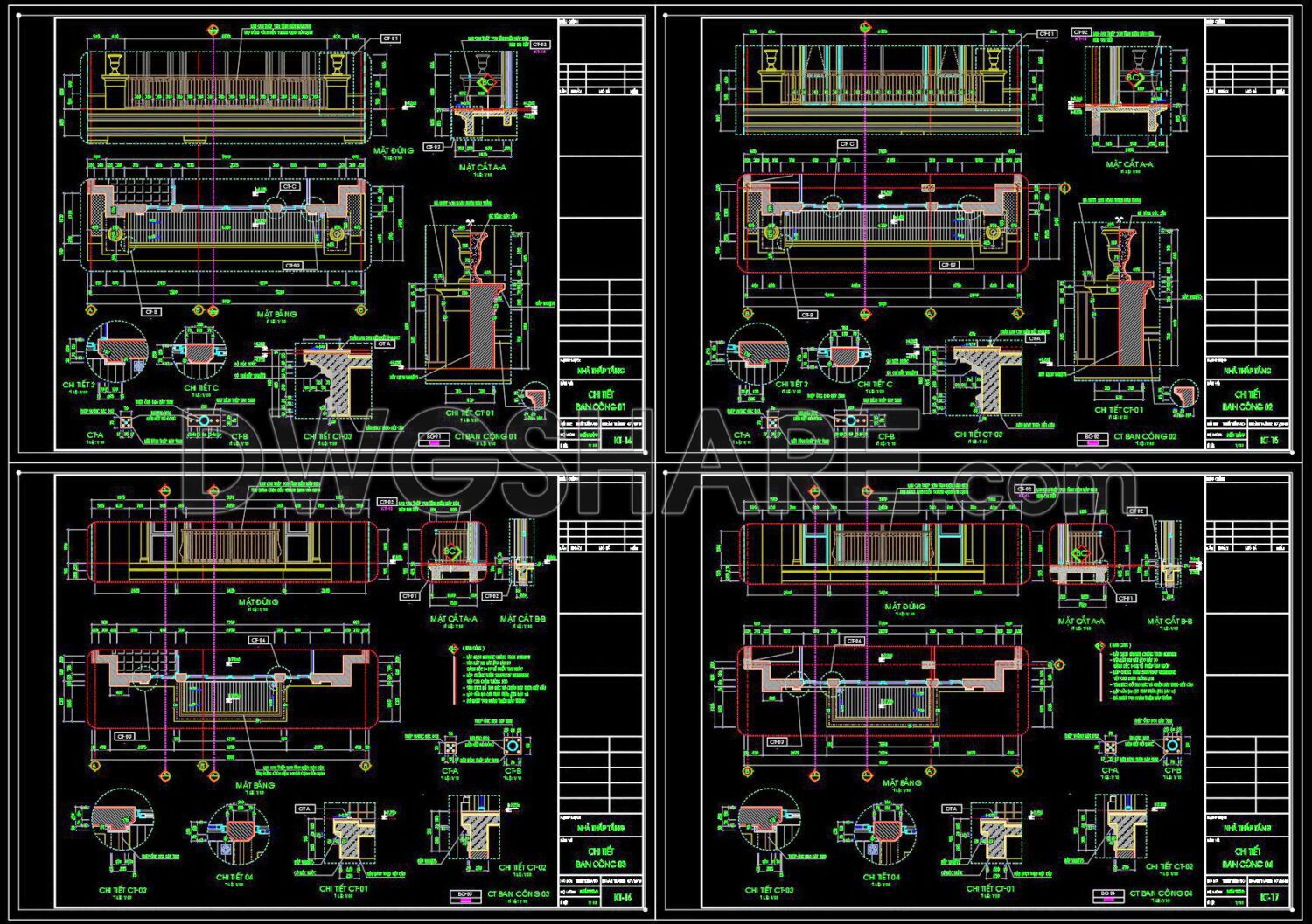 325. Architectural CAD Detail Drawings of the Basement Ramp, Staircase ...
