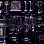 327. Detailed architectural CAD drawings of the balcony, railing, and ...