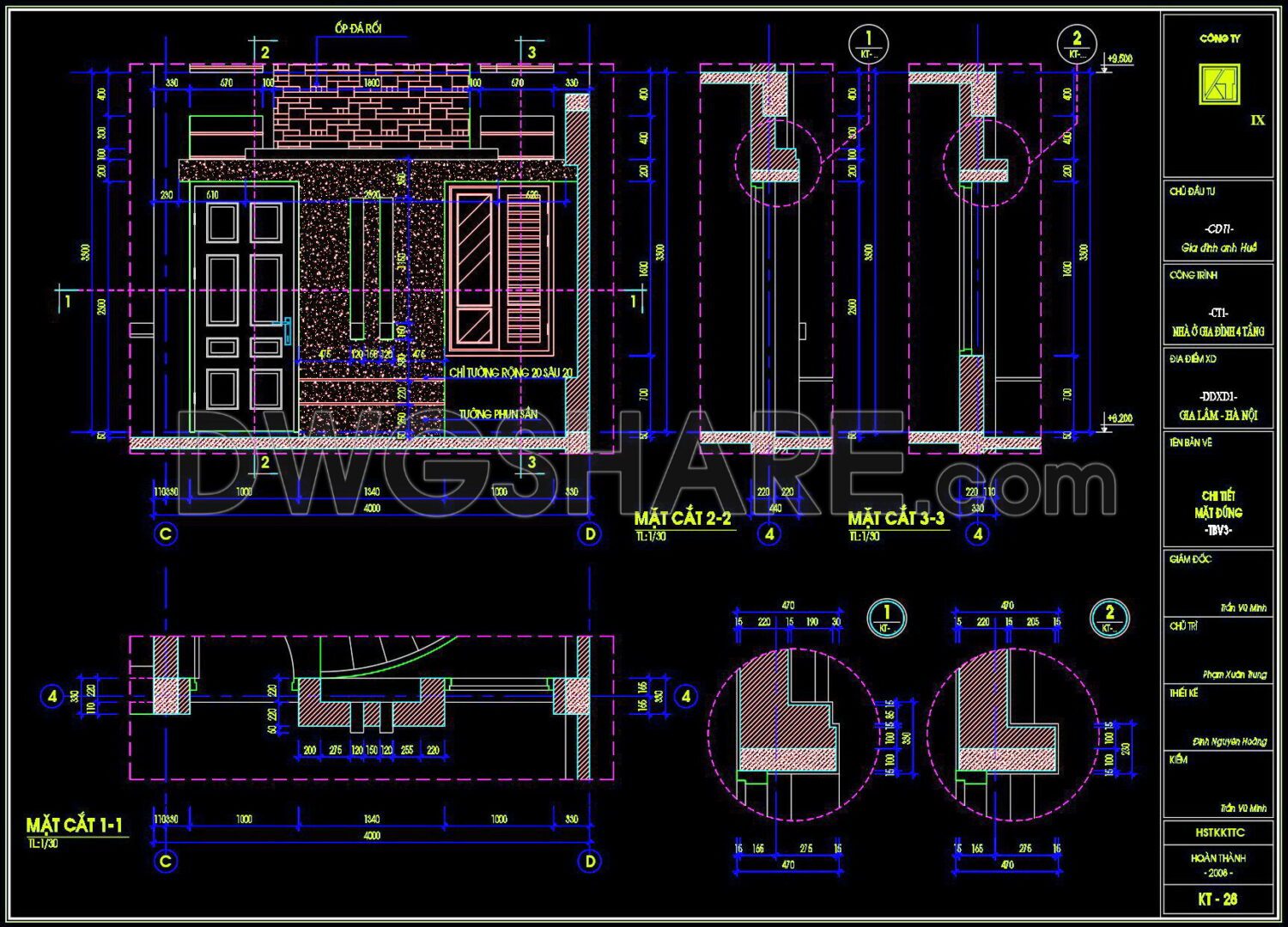 327. Detailed architectural CAD drawings of the balcony, railing, and ...