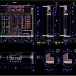 327. Detailed architectural CAD drawings of the balcony, railing, and ...