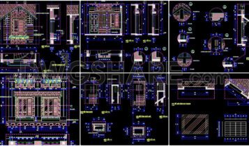79.Autocad Drawings Of Pile Cap Layout and Sections Details For Download