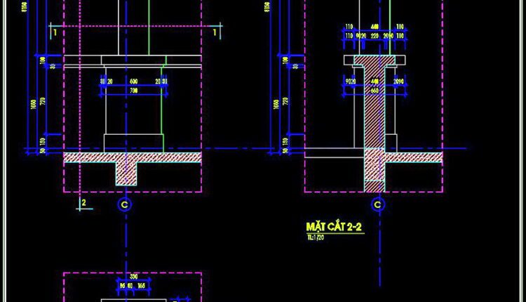 327. Detailed architectural CAD drawings of the balcony, railing, and ...