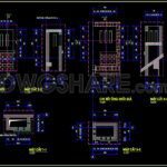 327. Detailed architectural CAD drawings of the balcony, railing, and ...