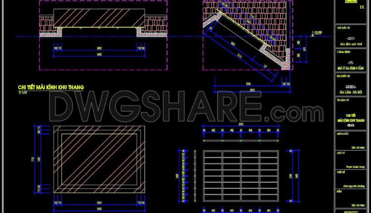 327. Detailed architectural CAD drawings of the balcony, railing, and ...