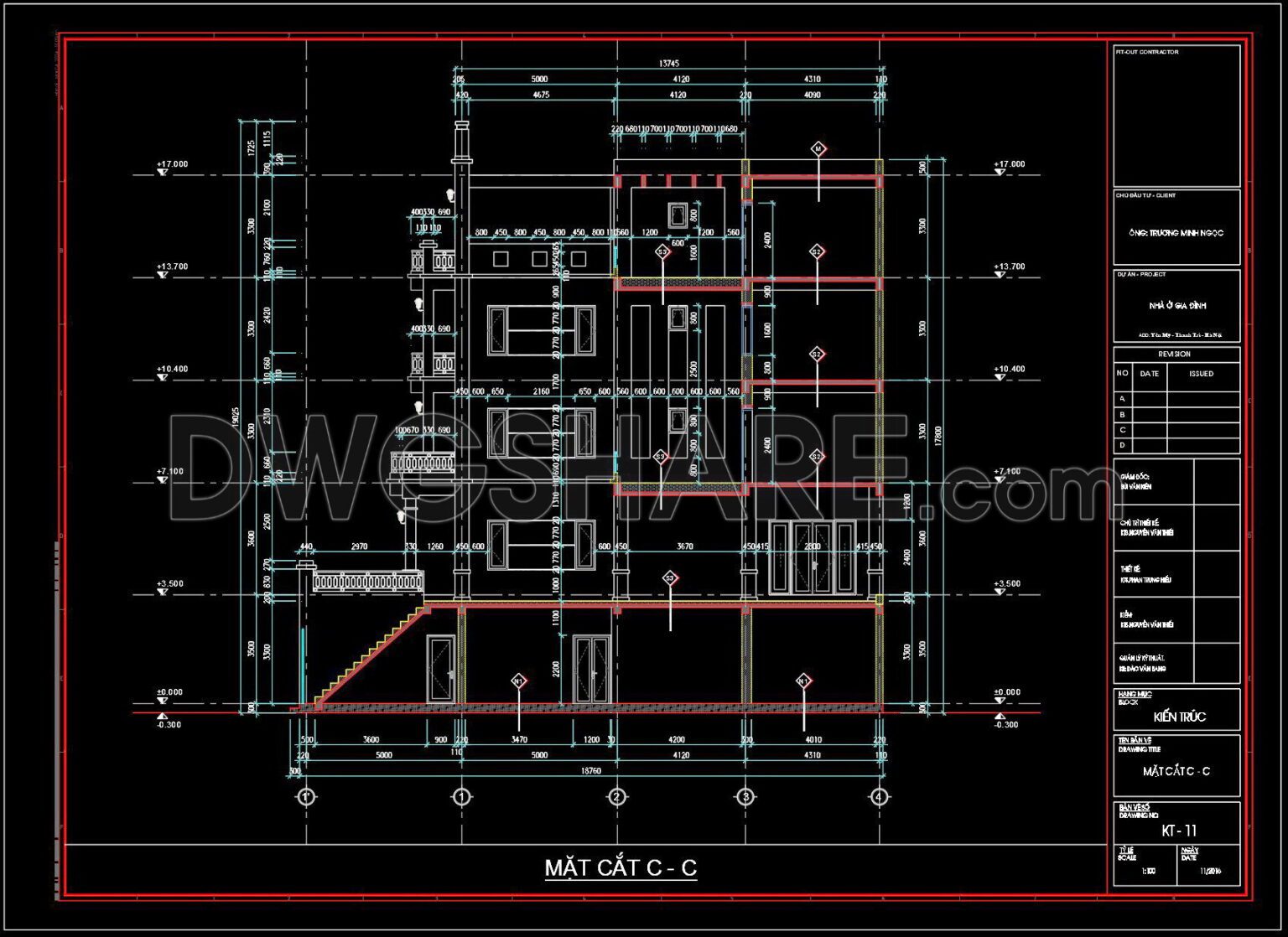 336. CAD design drawings for a 5-story townhouse with dimensions of 7 ...