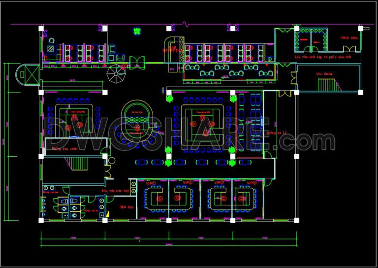 34. Download CAD Floor Plan Drawings of the Functional Layout for a ...
