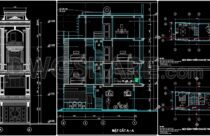 Private University Plan and Elevation AutoCAD File DWG
