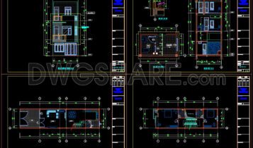 335. Detailed Generator Room CAD Drawing (Floor Plan, Sections) Free ...